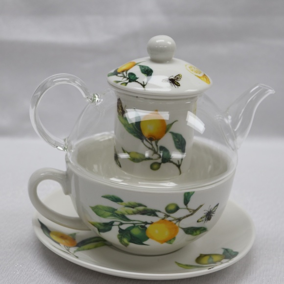 Grace Teaware | Dining | Grace Teaware Lemons Butterflies Bees Glass ...